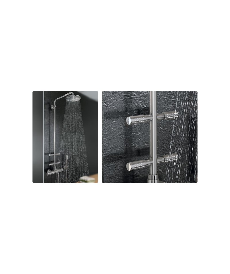 System prysznicowy z termostatem do montażu ściennego. grohe, rainshower, chrom (id: 27374000 ...