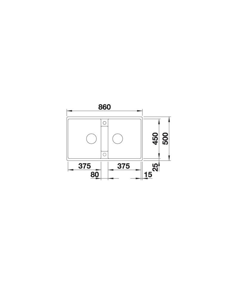 Zlewozmywak tartufo blanco zia 9 . 86x50 (id: 517424) - Wodtech
