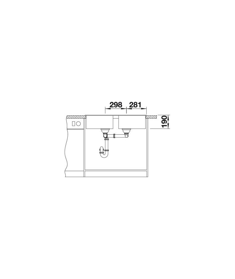 Zlewozmywak tartufo blanco zia 9 . 86x50 (id: 517424) - Wodtech